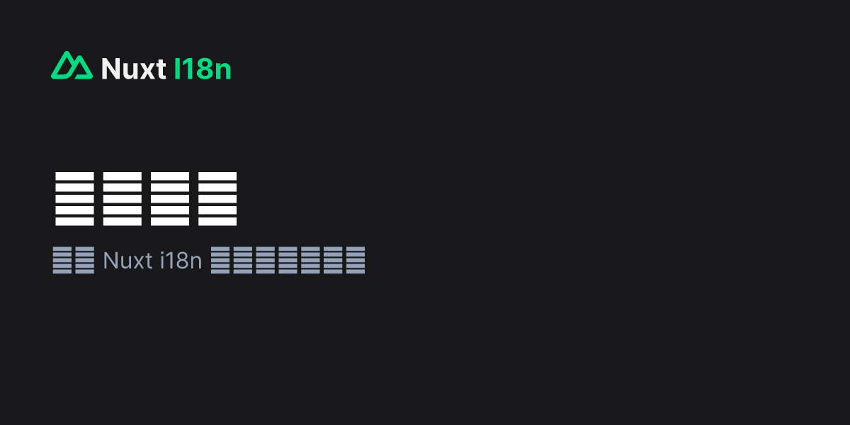 使用方法 - Nuxt I18n 中文文档
